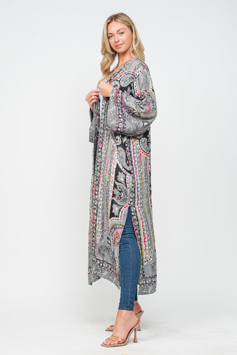 RAJ MERCEDES THICK STITCH EMBROIDERED DUSTER | Raj Imports